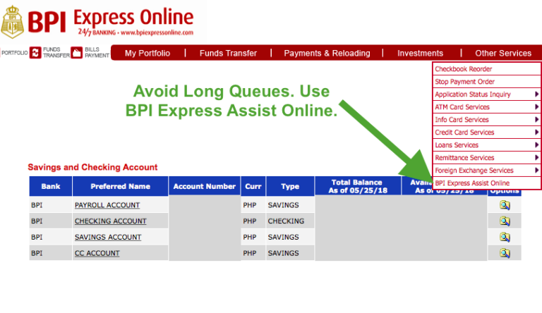 How to Avoid Long Queues at BPI and BPI Family Bank? - INVESTMNL