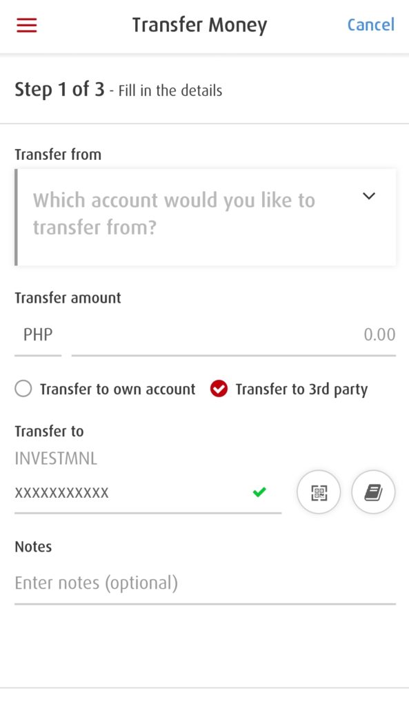 How to transfer money at BPI Online via QR Code - INVESTMNL
